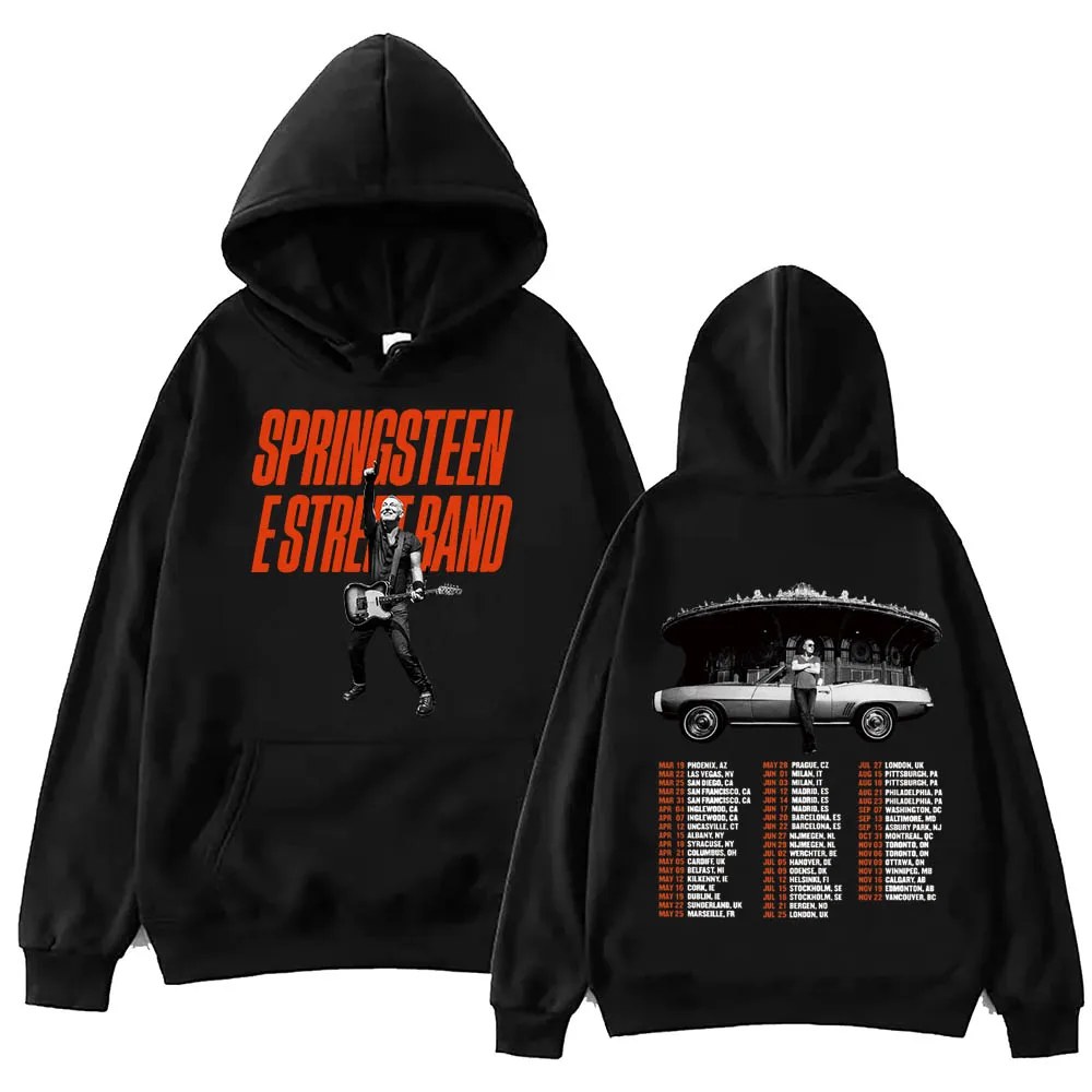 Bruce Springsteen 2025 Hoodie Harajuku Hip Hop Pullover Tops Sweatshirt ...