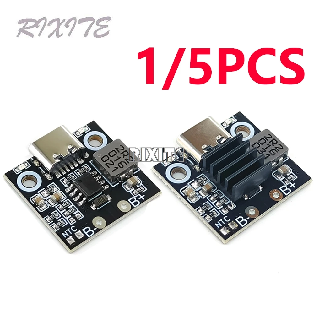 1/5PCS 1S 5V 2.8/3.6A Type-C Lithium Battery Charging Module Battery ...