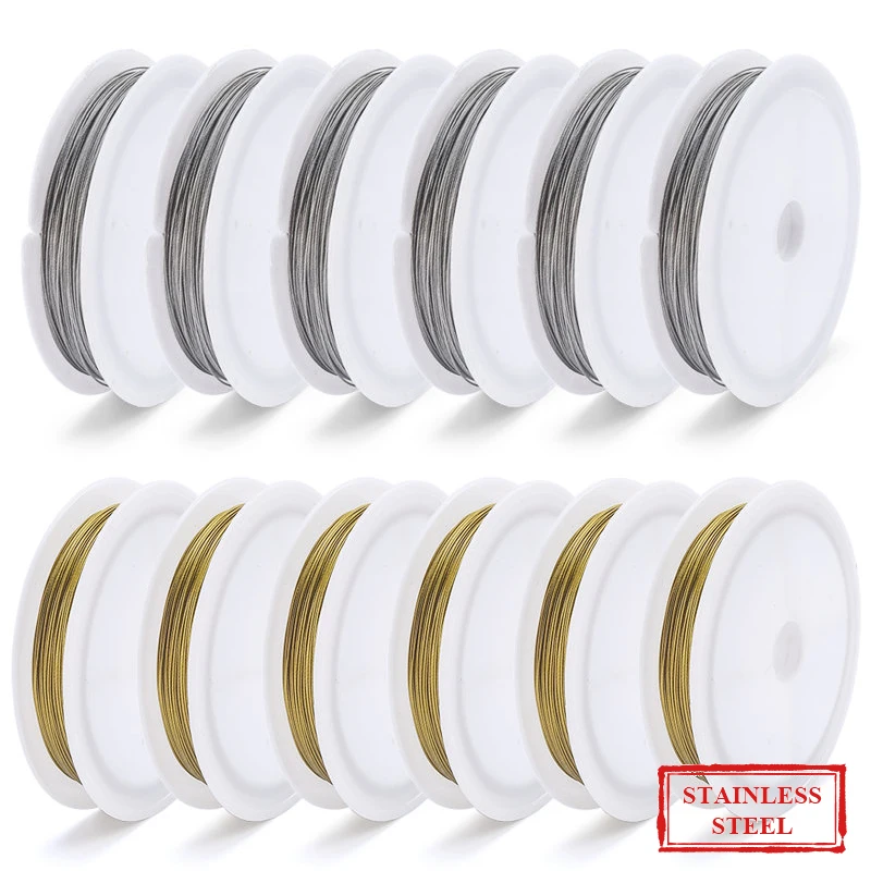 304 Stainless Steel Bead String Wire DIY Jewelry Wire for Necklace ...