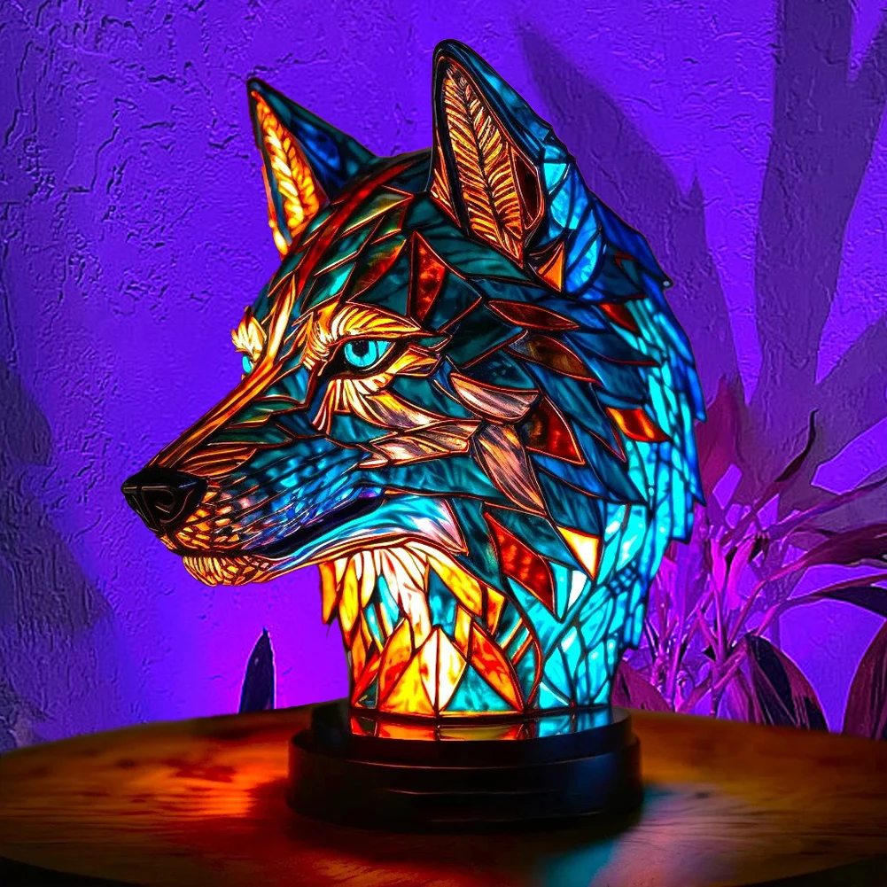 Colorful-Animal-Style-Desk-Lamps-Vintage-Stained-Glass-Dragon-Sea ...