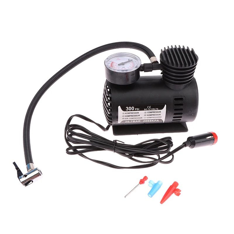 Portable-12V-300psi-Mini-Air-Compressor-Pump-Tire-Tyre-Inflator-15LPM ...
