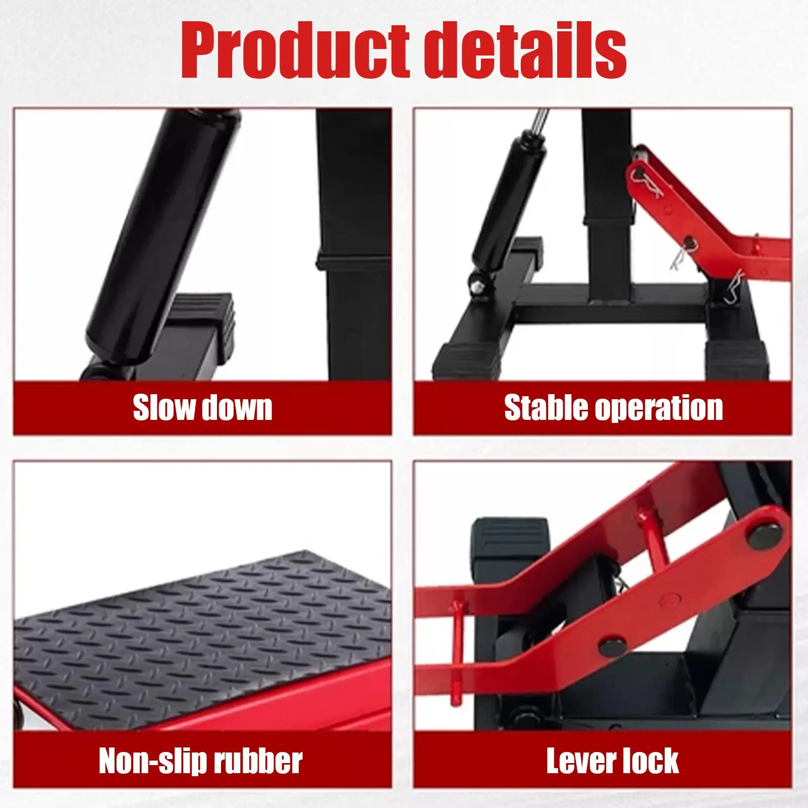 Universal Motorcycle Lifting Stand Heavy Duty Hydraulic Parking Stool ...