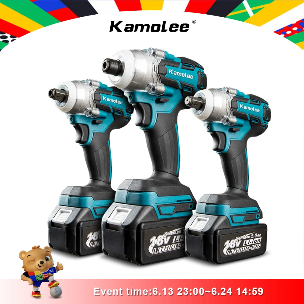 Kamolee-520N-M-Brushless-Cordless-Electric-Impact-Wrench-DTW285-Dual ...