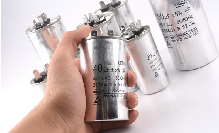 AC-Motor-Capacitor-Air-Conditioner-Compressor-Start-Capacitor-CBB65 ...