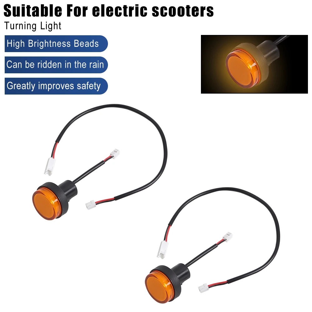 E-Scooter Waterproof Turn Signal Light Waterproof Flash Lamp for ...