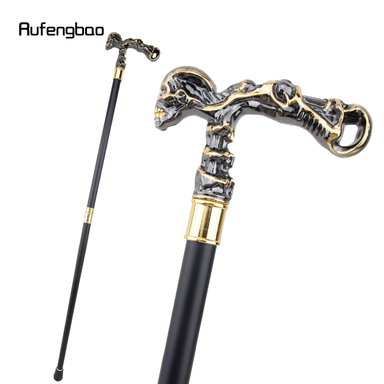 Golden-Black-Skull-Walking-Stick-Decorative-Vampire-Cospaly-Vintage ...