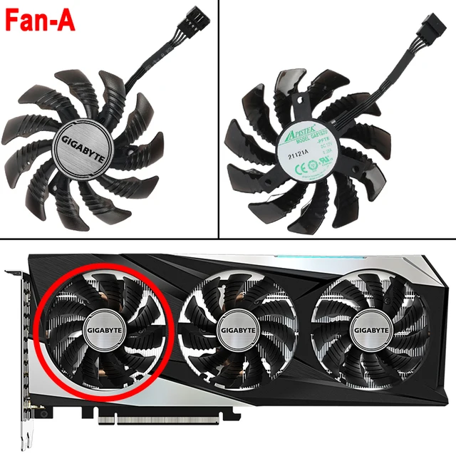 New Original 78MM Cooler Fan Replacement For Gigabyte GeForce RTX 3060 ...