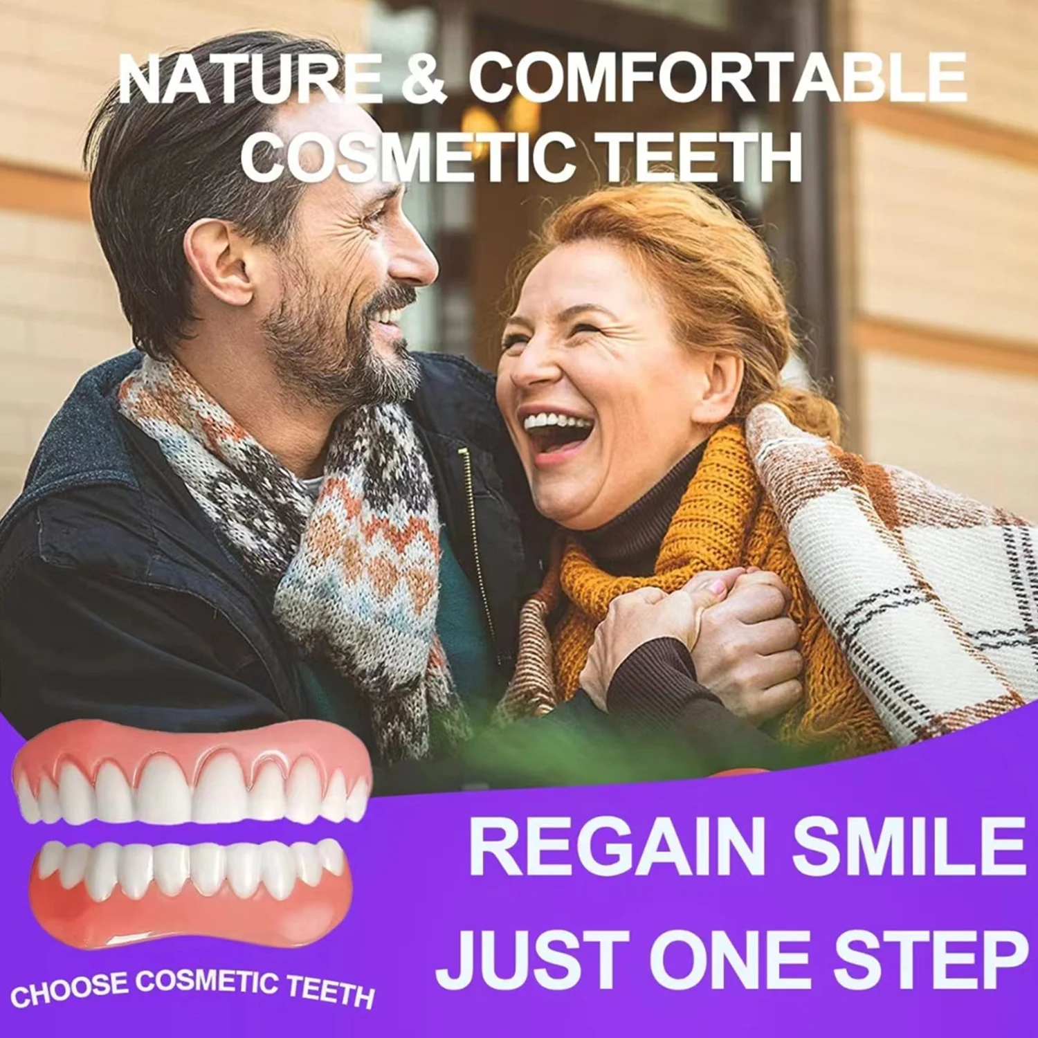 Perfect-Fit-Teeth-Whitening-Fake-Tooth-Cover-Snap-On-Silicone-Smile ...