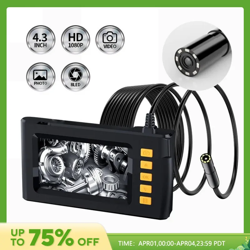 Single-Dual-Lens-Industrial-Endoscope-1080P-Digital-Borescope-8mm-IP67 ...