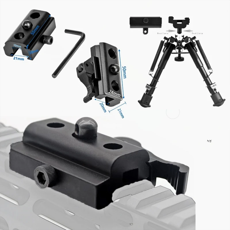 QD-Harris-Style-Bipod-Sling-Swivel-Adapter-20mm-Hunting-Weaver ...