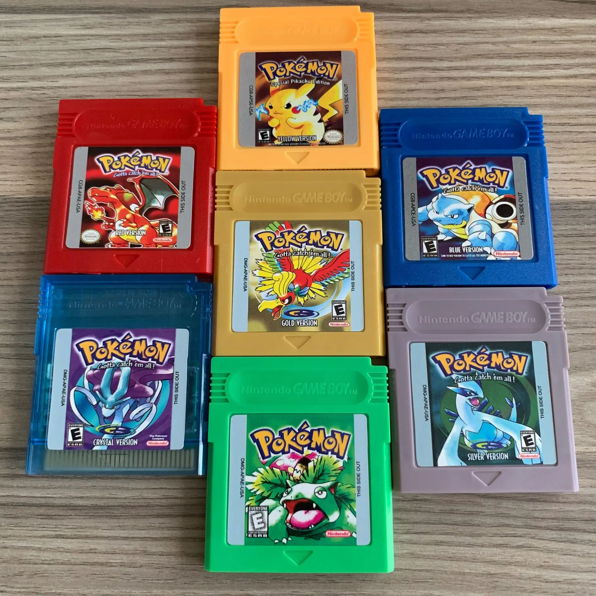 Cassette de juego de la serie Pokemon, Cassette clásico de 16 bits ...