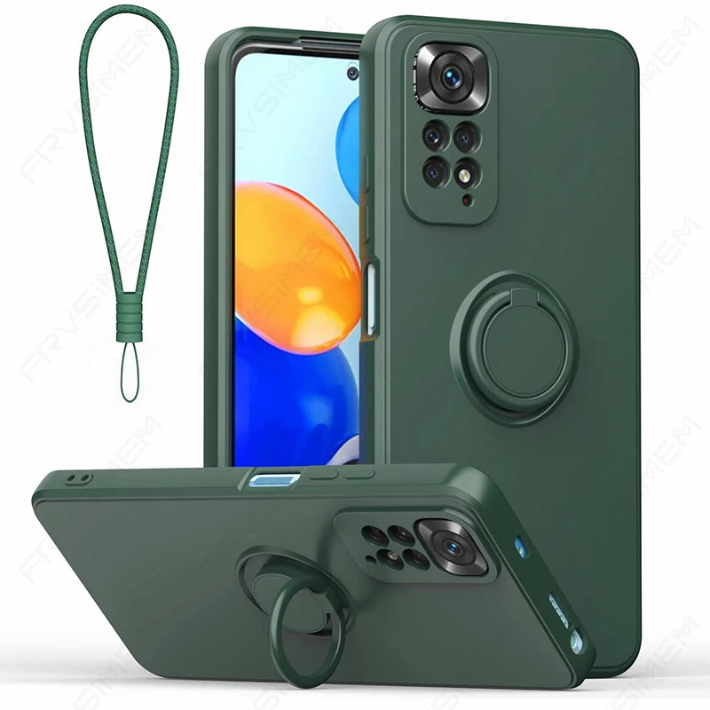 360 Liquid Silicone Finger for XiaoMi RedMi Note 10 10s 11 11s 10C Pro ...