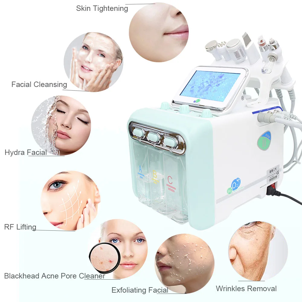 6 in 1 H2O2 Hydro facial Machine, Lifting Face, Deep Cleaning Device ...