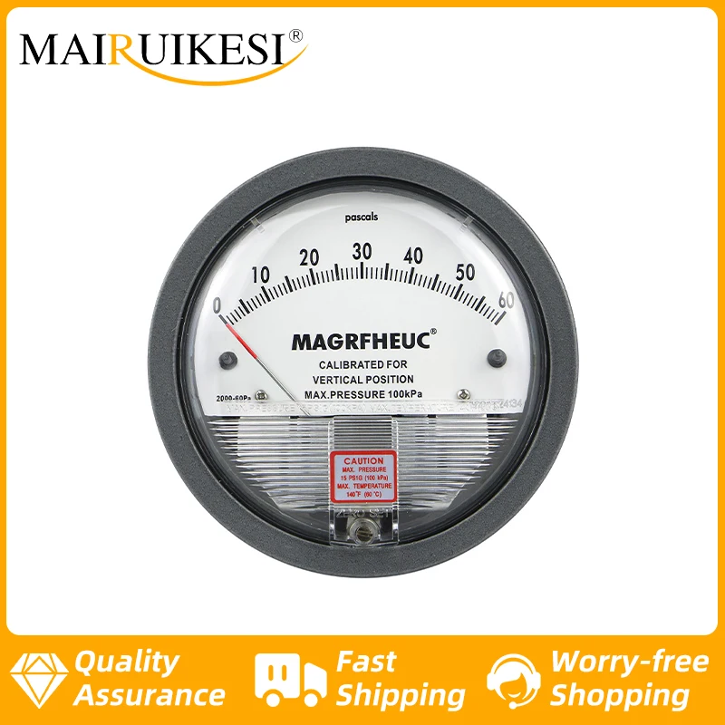 Medidor de presión Micro diferencial TE2000, manómetro de vacío diferencial de aire de alta ...