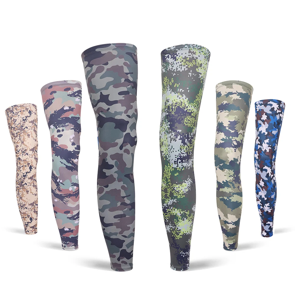 Anti-UV Leg Sleeves Men Legwarmers Basketball Football leg cover ...