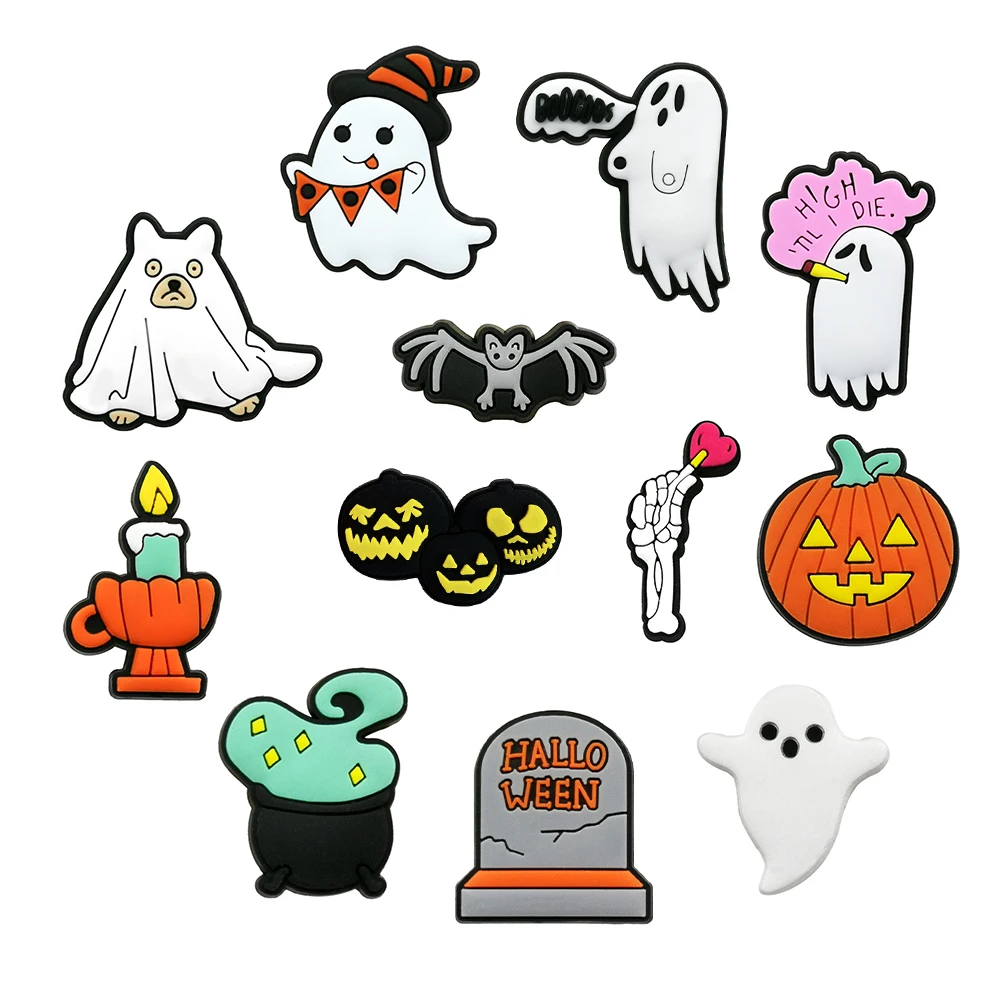 1pcs-Cartoon-Ghosts-Shoe-Charms-Buckle-Accessories-PVC-Halloween-Clog ...