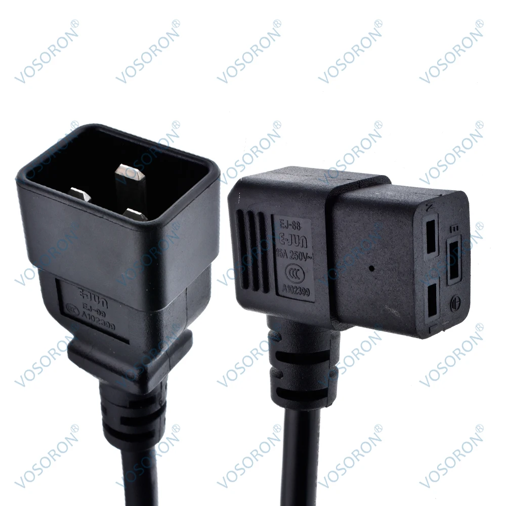 IEC320-C20-to-Left-Angle-C19-Power-Cable-Cord-for-Server-PDU-16A-Heavy ...