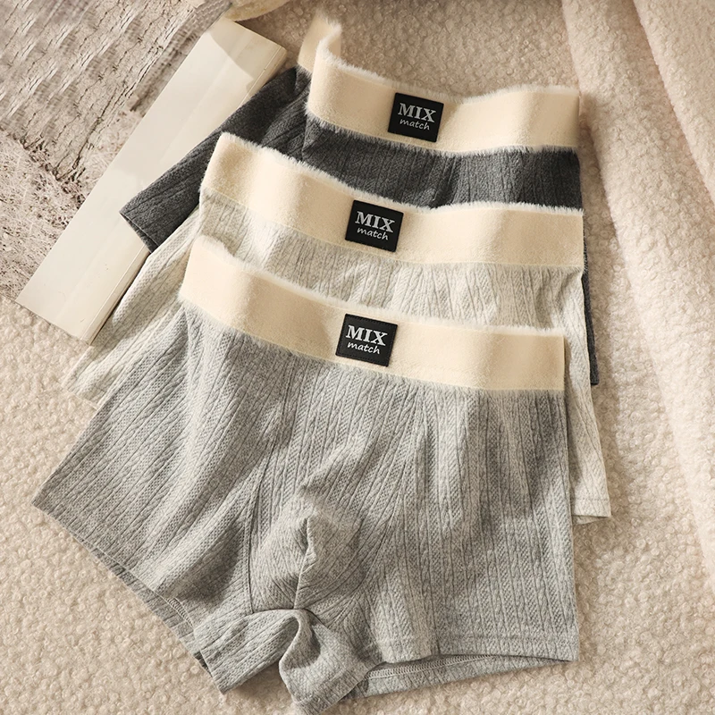 3-Pack Men's Boxer Briefs - Breathable Pure Cotton, Minimalist ...
