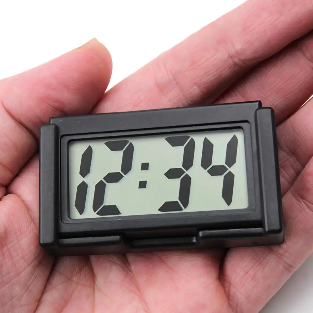 Mini-Car-Dashboard-Digital-Clock-Vehicle-Self-Adhesive-Clock-with-LCD ...