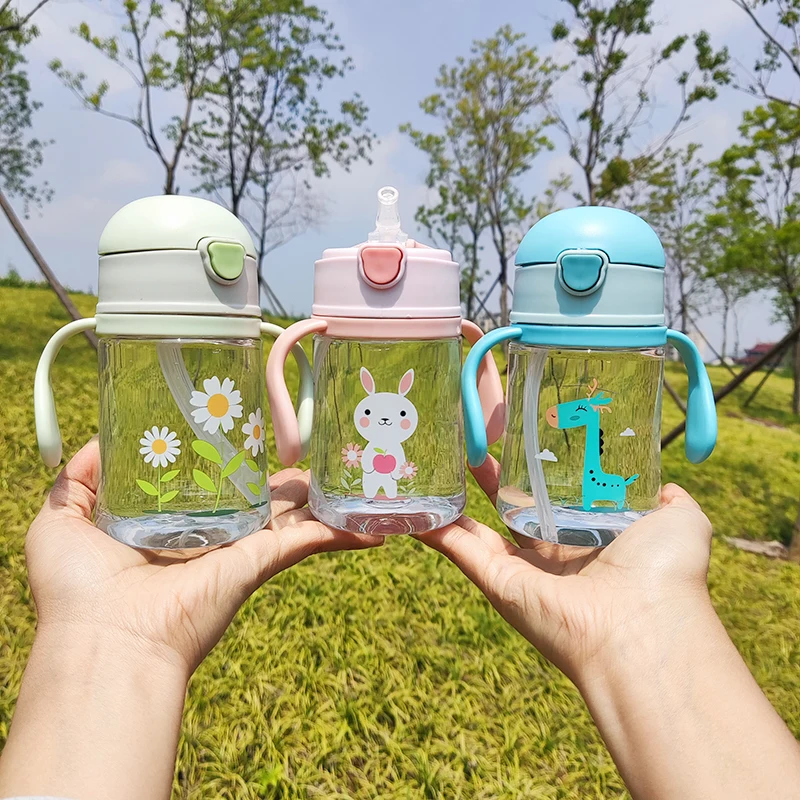 350ml-Kids-Water-Cup-Creative-Safe-Baby-Feeding-Cups-with-Straws ...