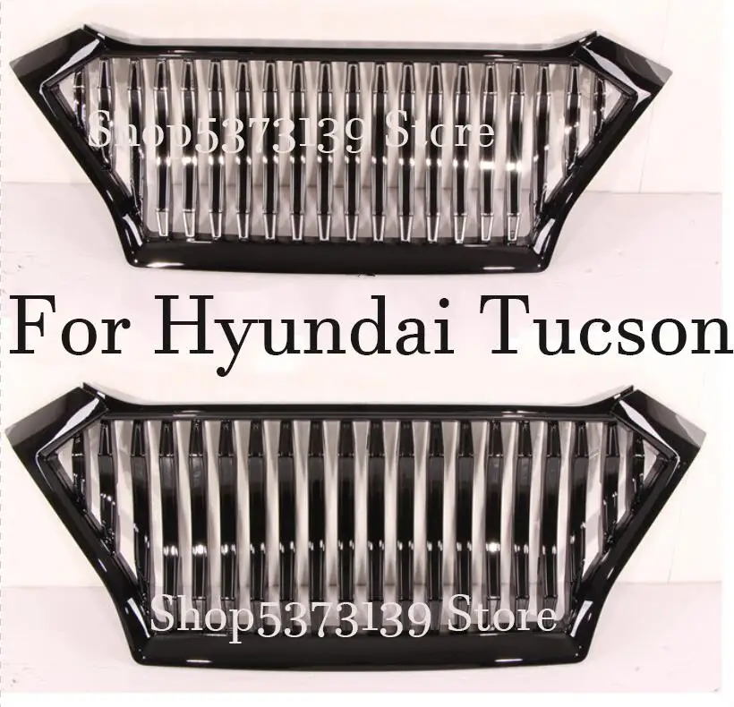 For-Hyundai-Tucson-2019-2020-2021-ABS-Black-Electroplate-Front-Grill ...