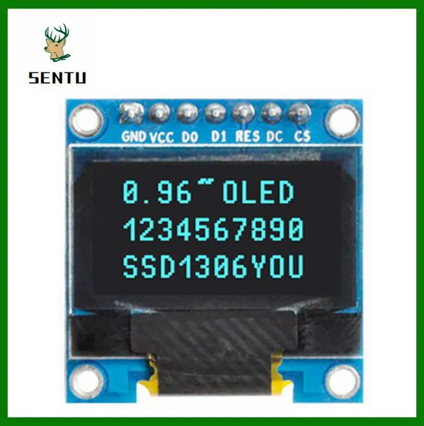 Modulo-Display-bianco-seriale-OLED-IIC-da-0-96-pollici-128-x64-I2C ...