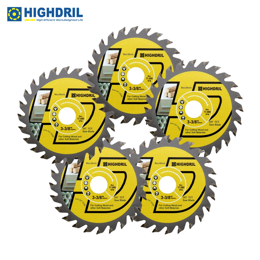 HIGHDRIL-Cutting-Disc-TCT-Hard-Alloy-Woodworking-Saw-Blade-24Teeth-For ...