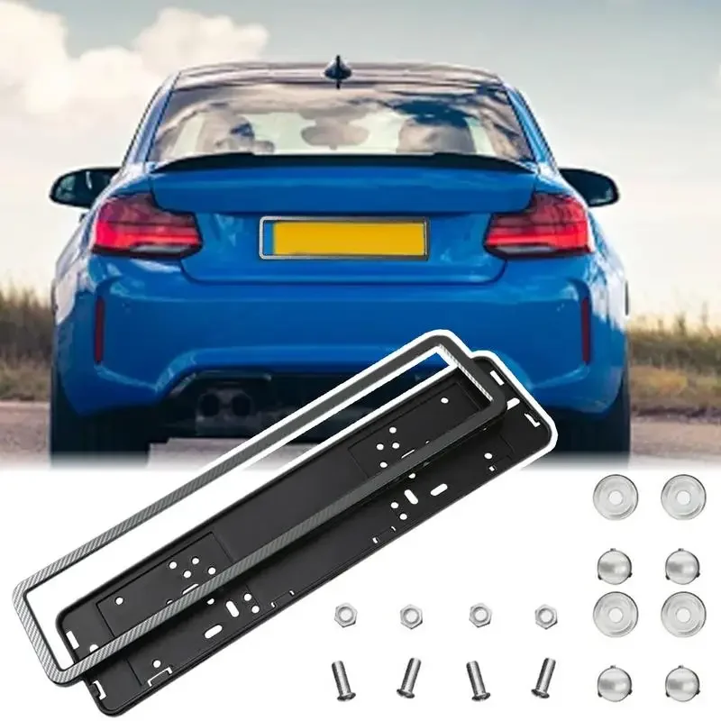 EU-Car-License-Plate-Frame-Stainless-Steel-Number-Plate-Bracket-Car ...