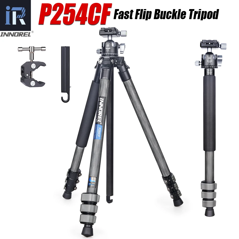 INNOREL P254CF Carbon Fiber Tripod Fast/Quick Release Flip Lock for ...