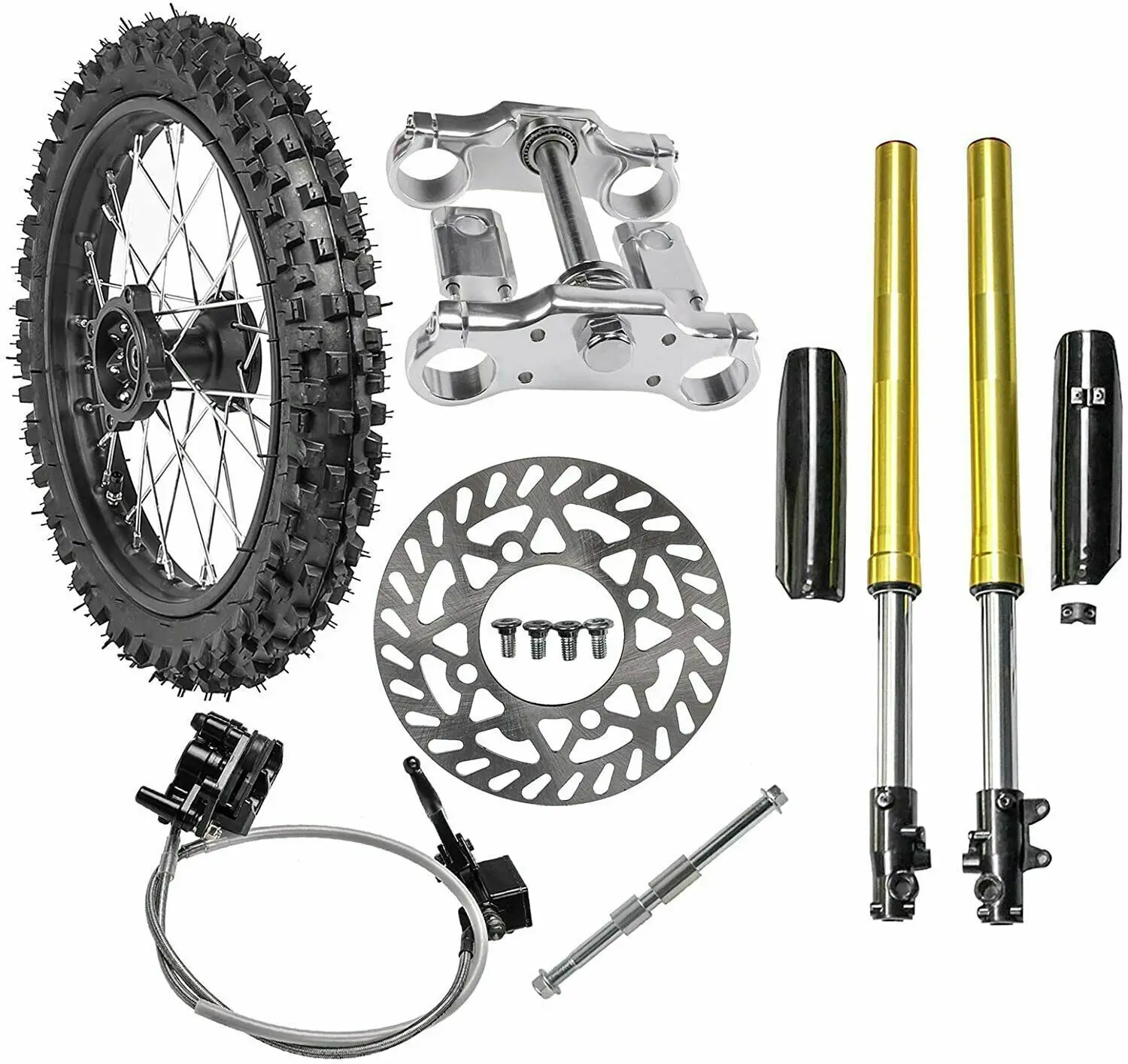 45-48mm-Motorcycle-Front-Forks-14-Wheel-60-100-14-Tyre-Disc-Brake-Kit ...