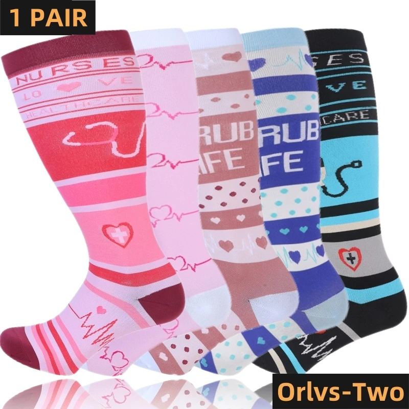 Plus Size 2XL-7XL 20-30 mmHg Compression Socks for Women Men Wide Calf ...