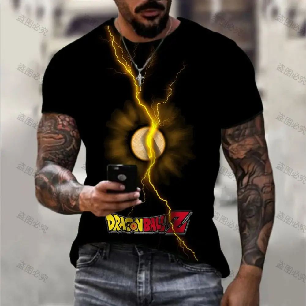 Dragon Ball Z Men's Clothing Streetwear T shirt Mens Clothes Harajuku ...