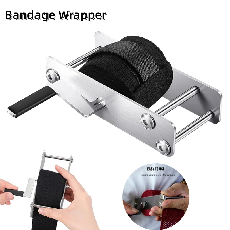 Portable Iron Boxing Hand Wrap Roller Manual Bandage Winder Tool Easy ...
