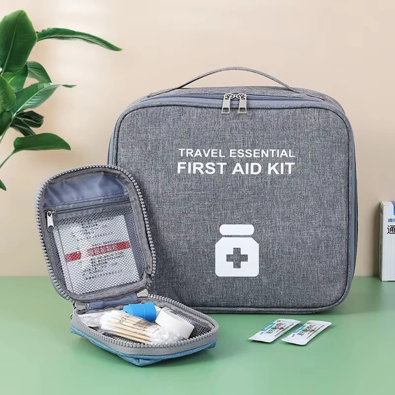 Family First Aid Kit Portable Outdoor Travel Storage Bag Household ...