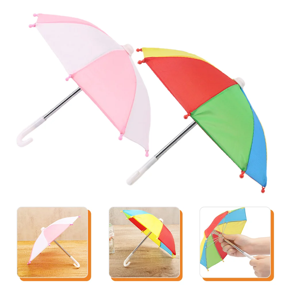 2-Pcs-Umbrellas-Rain-Kids-Tiny-Umbrella-Mini-House-Accessories-Mini ...