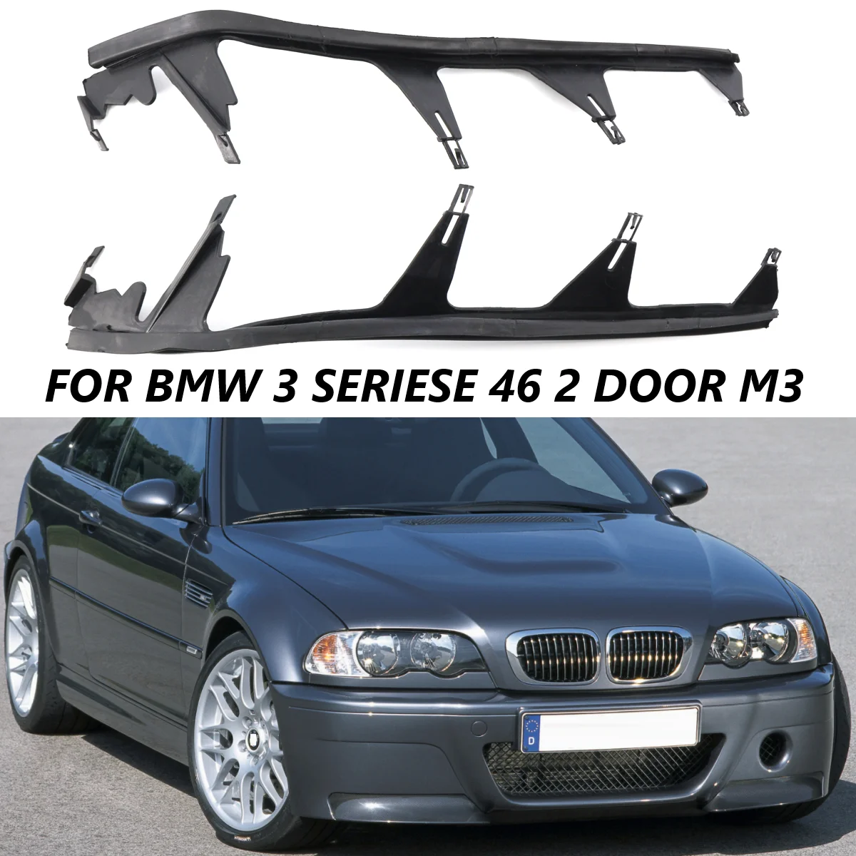 Front-Upper-Headlight-Lens-Shell-Cover-Strip-Trims-Headlight-Sealing ...