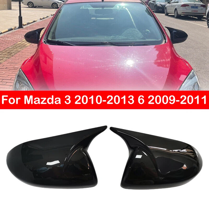 For-Mazda-3-2010-2013-6-2009-2011-Rearview-Side-Mirror-Cover-Wing-Cap ...