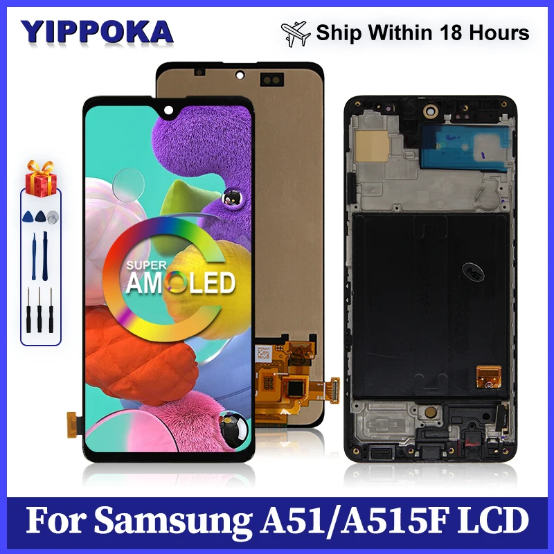 Super Amoled For Samsung Galaxy A51 Lcd A515f Sm-a515f/ds A515f/ds ...