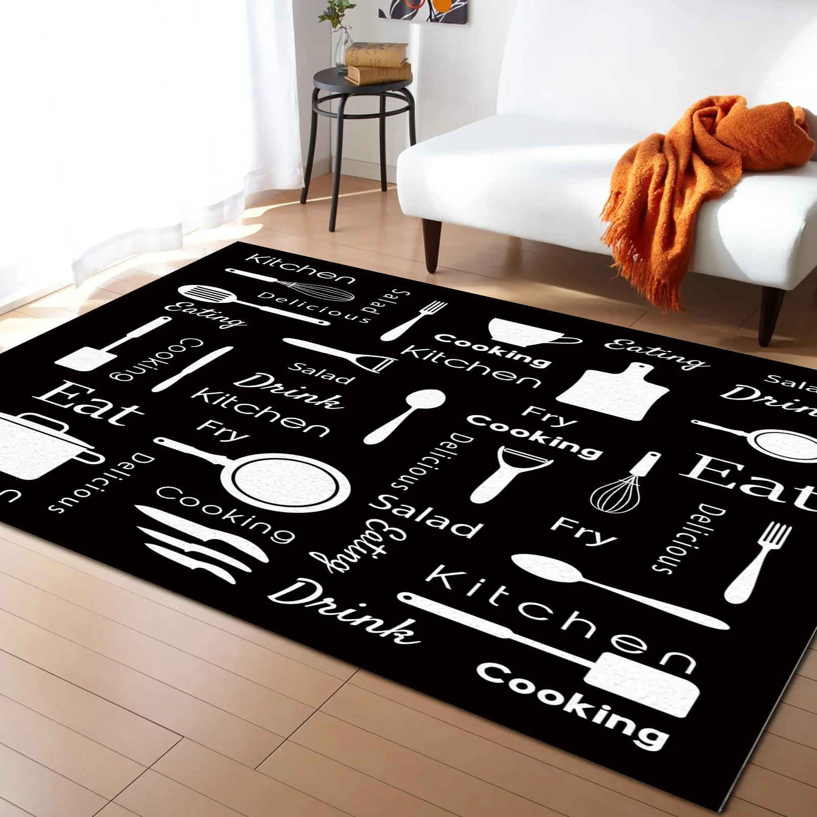 Kitchen-Text-Kitchen-Elements-Tile-Pattern-Living-Room-Floor-Mat ...