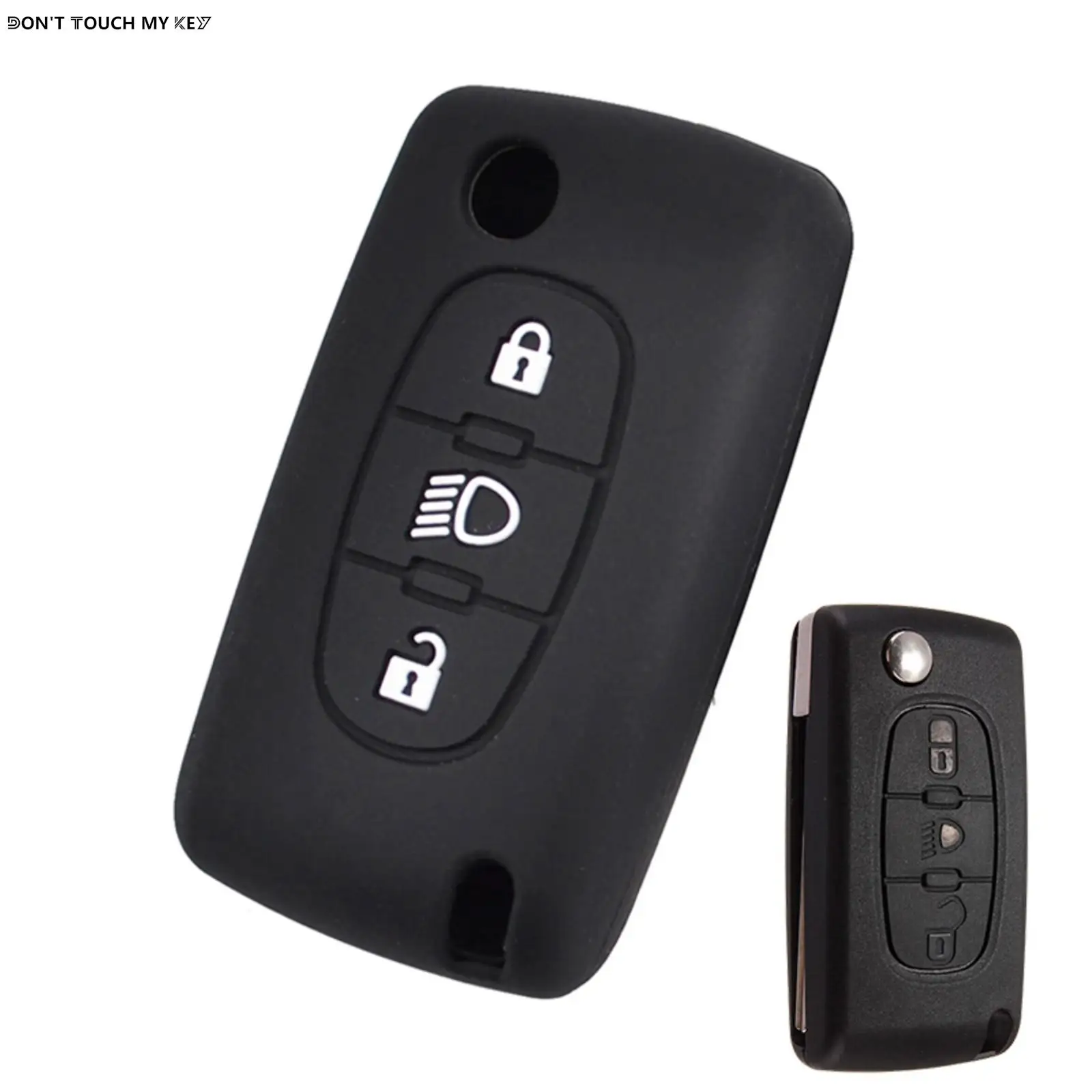 3-Button-Silicone-Car-Key-Cover-Case-Shell-Skin-Protect-For-Citroen-C2 ...