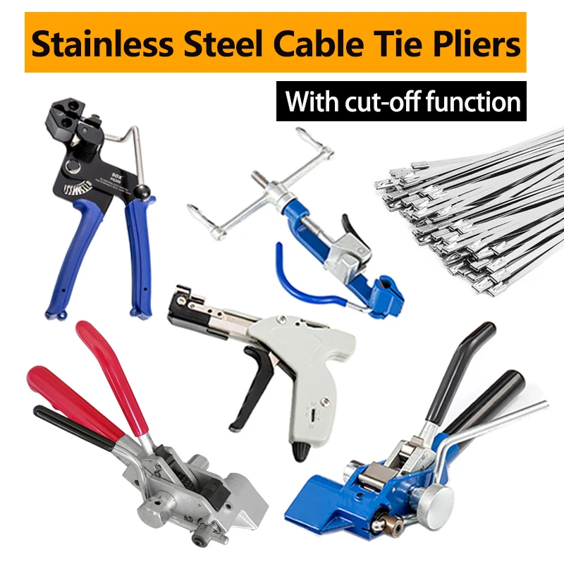 Stainless Steel Cable Tie Gun Bundle Tool Tensioning Trigger Cable Gun ...