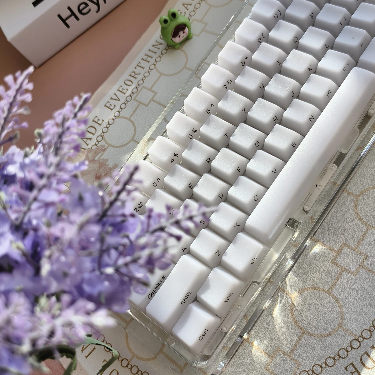 Idobao-Semi-transparent-Keycaps-Frosted-Korean-Japanese-Keycap-Set-Side ...