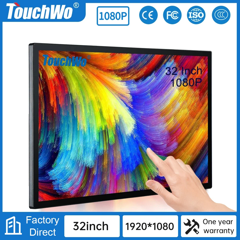 TouchWo-Moniteur-cran-tactile-cran-mural-IPS-r-tro-clairage-LED-puzzles ...