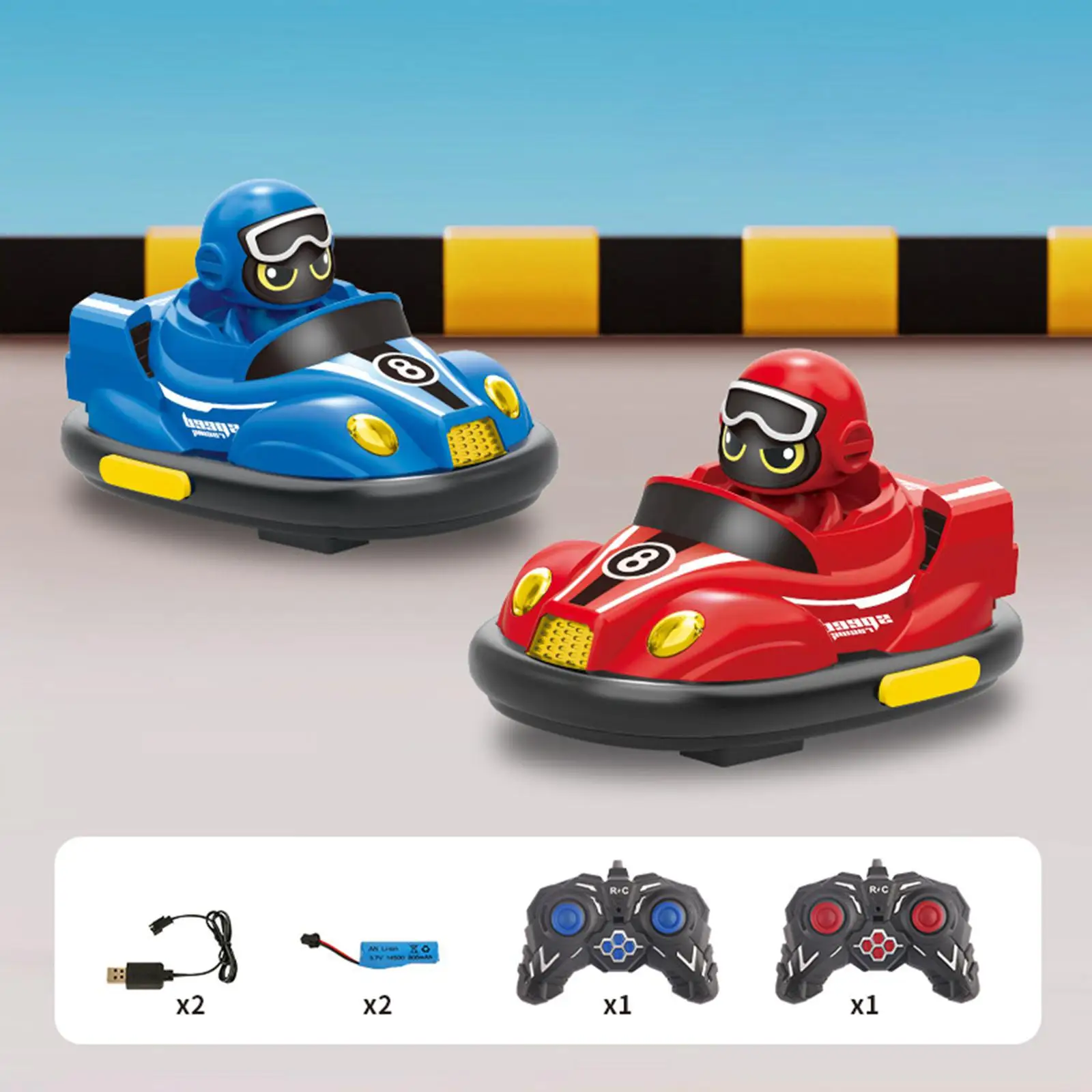 Remote-Control-Bumper-Car-Ejecting-RC-Race-Car-with-Music-and-Light-for ...
