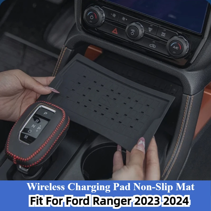 Fit-For-Ford-Ranger-2023-2024-Car-Wireless-Charging-Pad-Silicone-Non ...