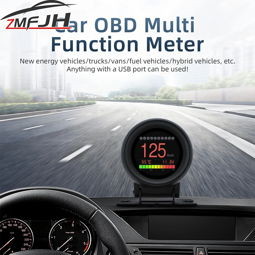 Car-OBD-Speedometer-Head-Up-Display-On-board-Computer-Digital-Meter ...