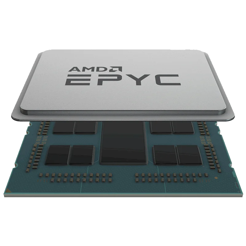 Nova marca amd epyc 7532 cpu 2.4 ghz 256mb l3 cache soquete sp3 200w ...