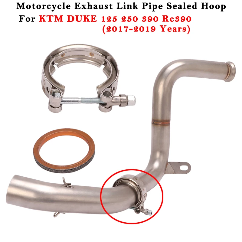 Motorcycle-Exhaust-Escape-Modified-Muffler-Gasket-Hoop-Sealed-And-Fixed ...