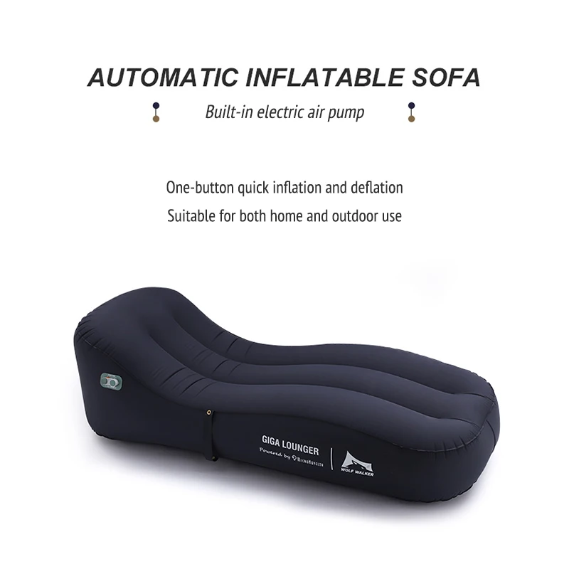Sofá de aire al aire libre para acampar, muebles inflables, colchón, inflado automático ...