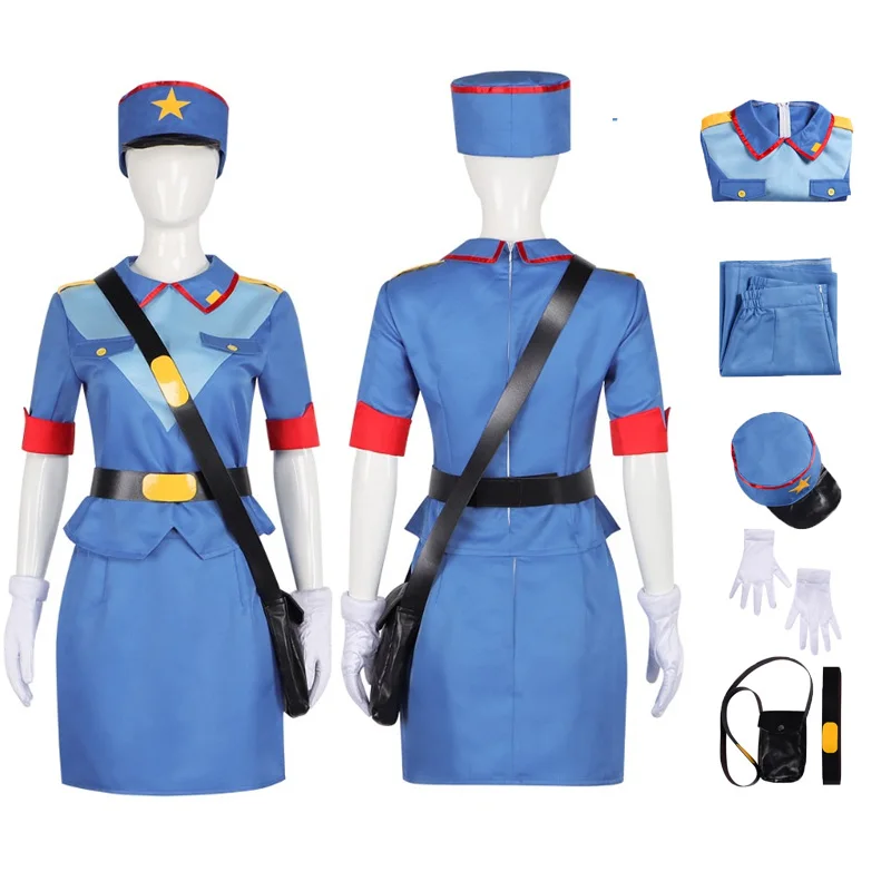 Anime Cosplay Officer Jenny Cosplay Uniform Dress Hat Costume Halloween ...